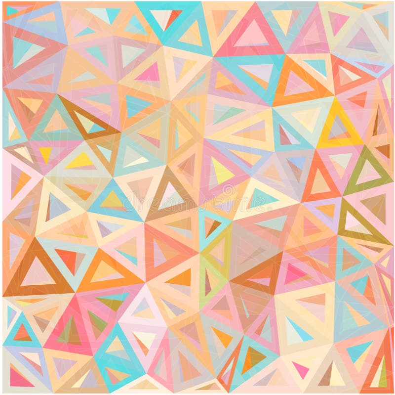 Pastel Colors Abstract Triangles Vector Background Stock Vector ...
