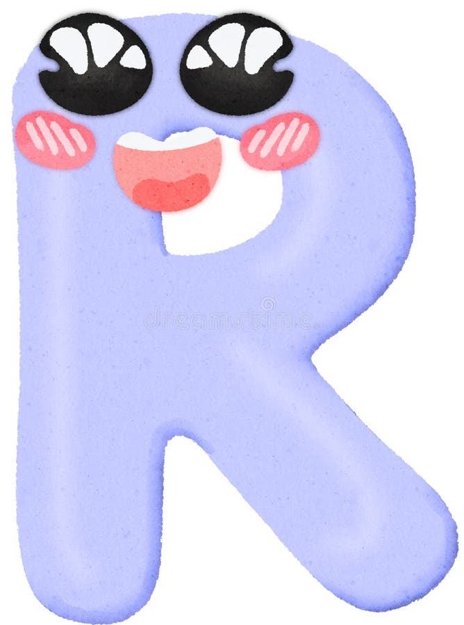 The Pastel Colors Alphabet R There is a Smile Stock Photo ...