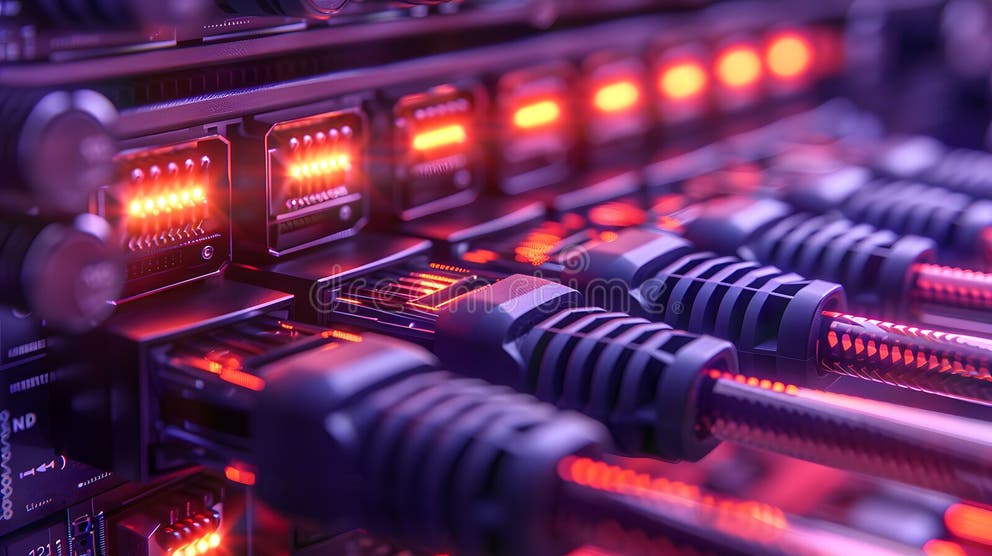 Of Pastel Colors Data Cables Stock Illustration - Illustration of ...