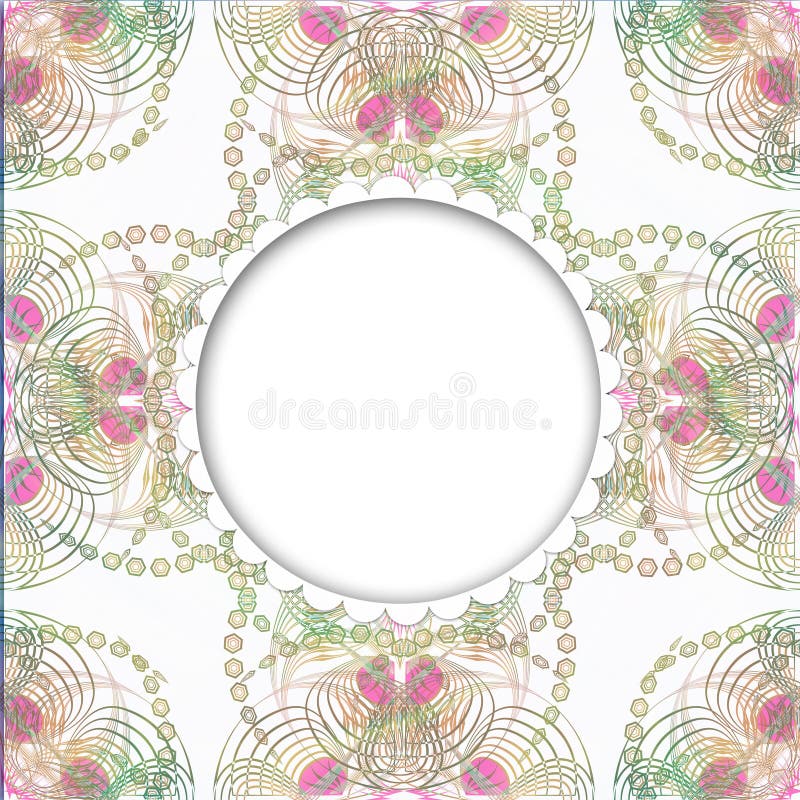 Pastel Colors Frame. Perfect for Invitations Stock Illustration ...