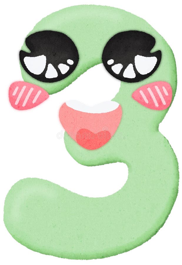 The Pastel Colors Number 3 There is a Smile Stock Photo - Illustration ...