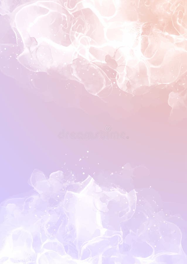 Pastel Coloured Hand Painted Alcohol Ink Background Stock Vector ...