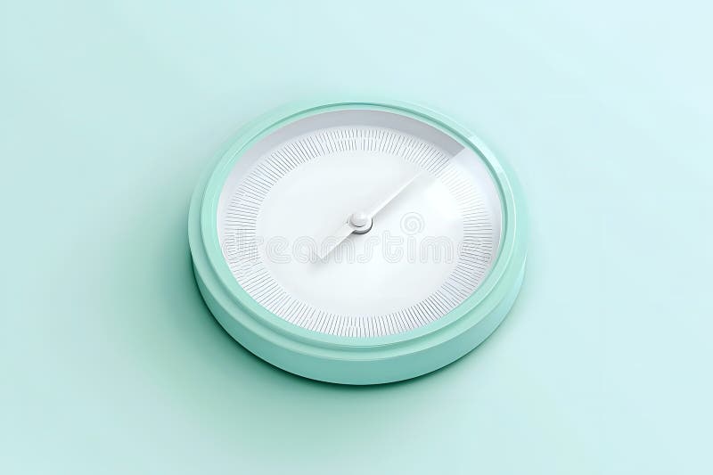 Pastel Compass on Light Blue Background Stock Illustration ...