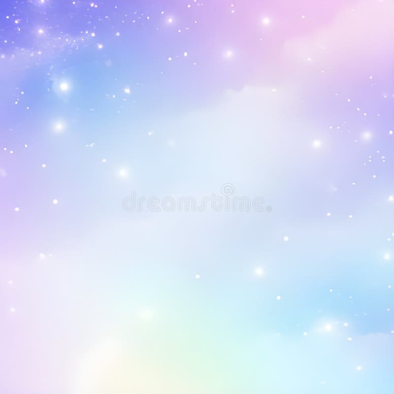 Pastel Cosmic Fantasy Background. Generative AI. Stock Illustration ...