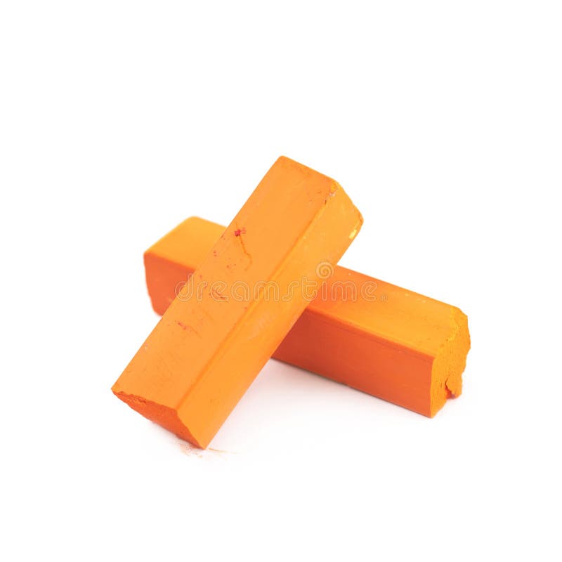 Pastel Crayon Chalk Isolated Stock Photo - Image of education, chalky ...