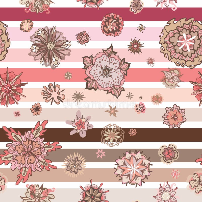 Pastel Cream Coffee Colored Vector Seamless Background Stock Vector ...