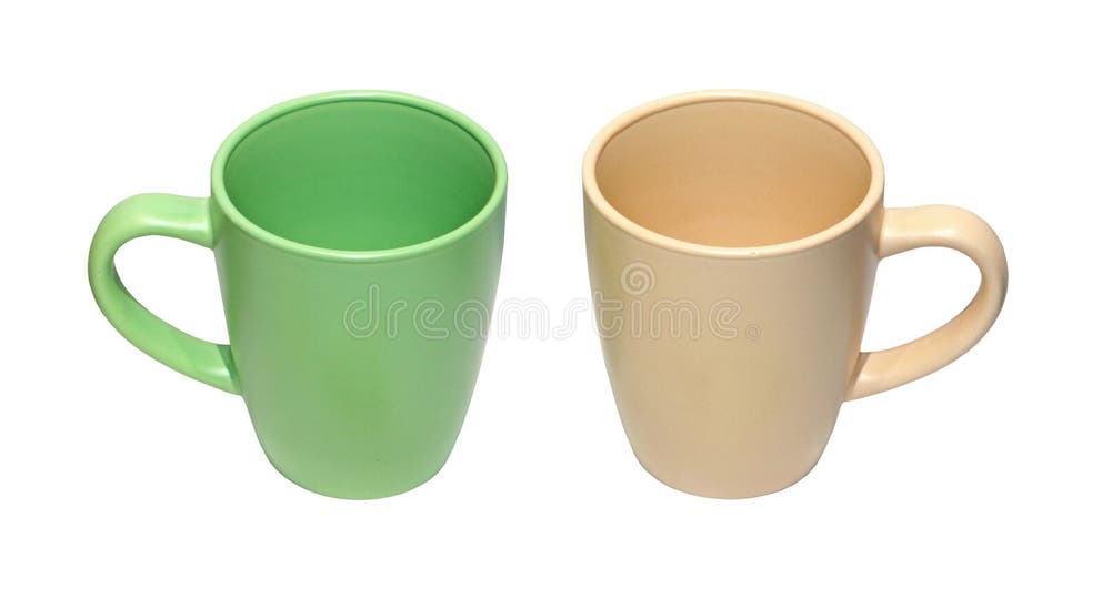 Pastel cups stock image. Image of isolated, cutout, ceramic - 24374473
