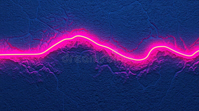 Pastel 3D Icon for Traffic Flow Map Visualization with Neon Glow Effect ...