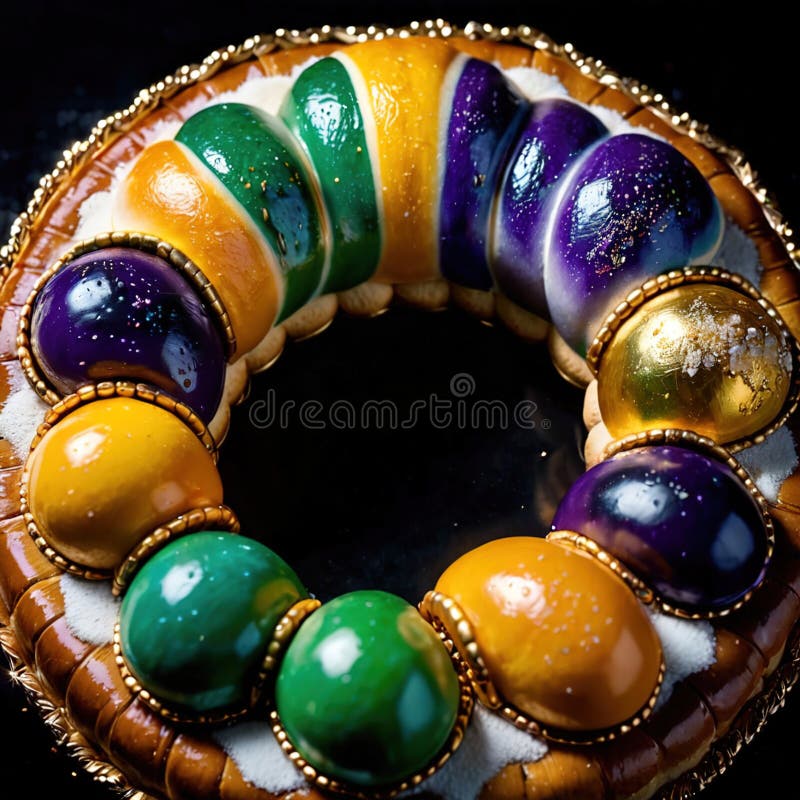 Pastel De Rey Popular Pastel De Postre Dulce Stock de ilustración ...