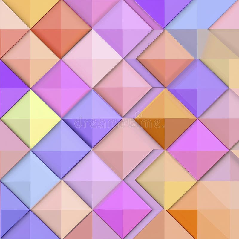 Pastel Diamond Shape Geometric Background Texture Stock Illustration ...