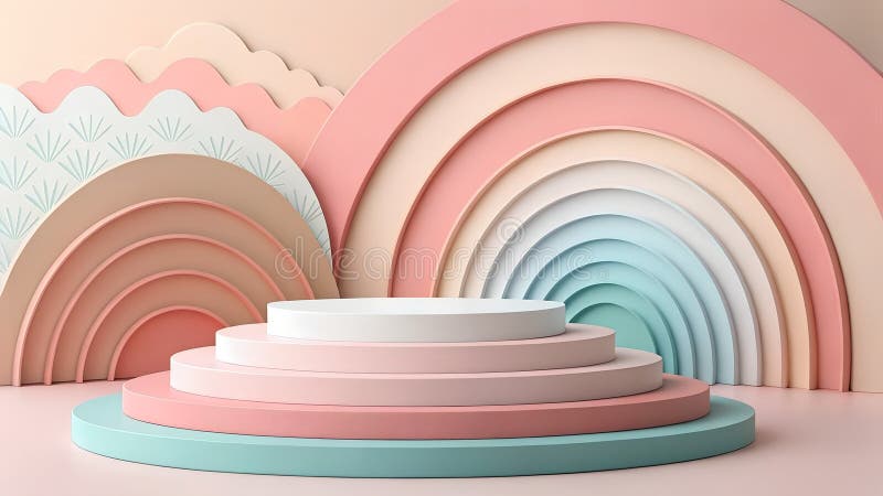 Soft Pastel Arch Studio Display Stock Illustrations – 2,145 Soft Pastel ...