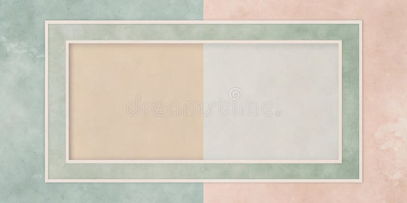 Pastel Double Frame on Textured Background for Design Projects ...