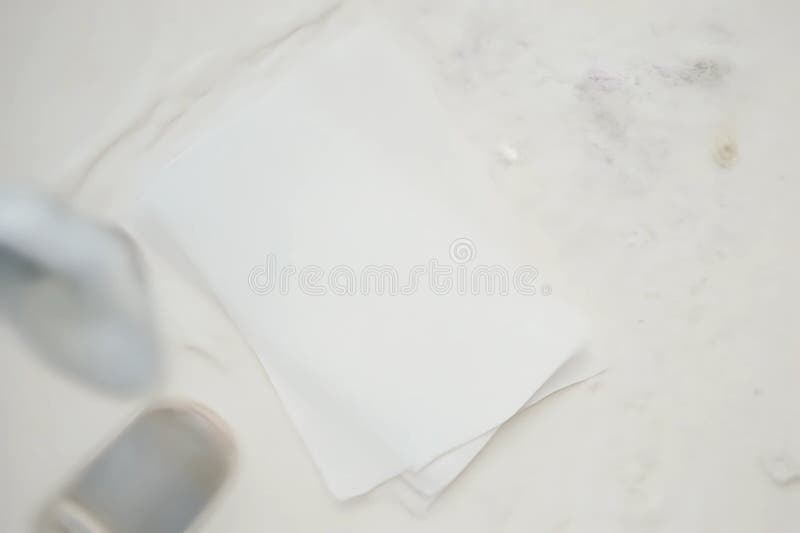 Pastel Dream Aesthetic: a Blank Sheet and Scattered Confetti Stock ...