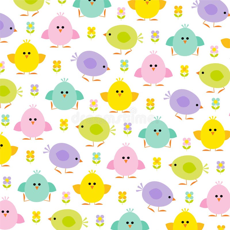 Pastel Easter pattern stock vector. Illustration of nature - 87324875