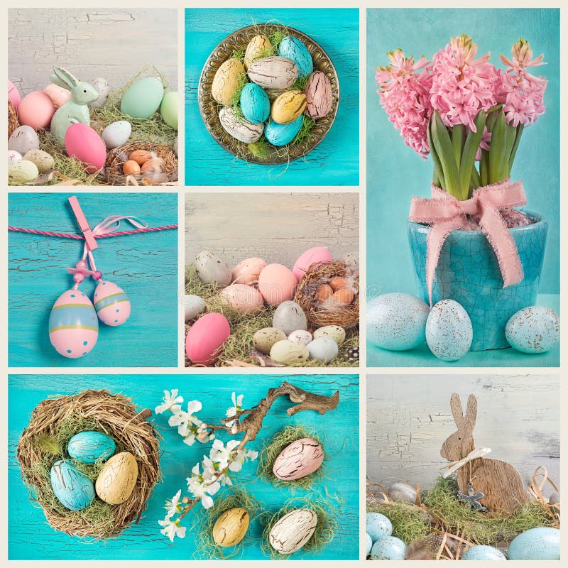 Easter collage stock photo. Image of collection, brown - 39186106