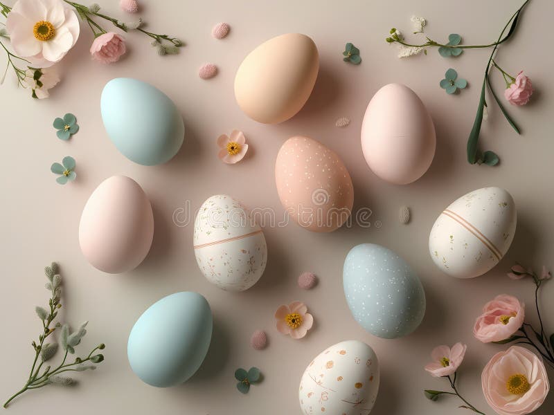 Pastel Easter Designs and Wallpapers Stock Illustration - Illustration ...