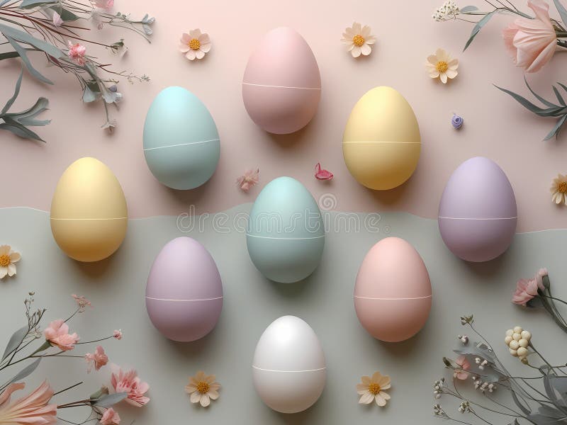 Pastel Easter Designs and Wallpapers Stock Illustration - Illustration ...