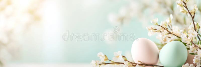 Pastel Easter Eggs Creating a Soft, Dreamy Background Stock Illustration - Illustration of ...