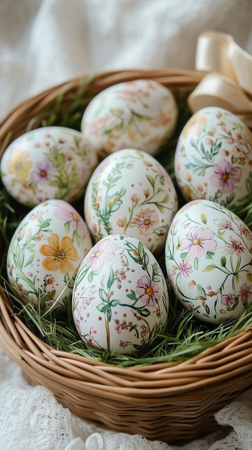 Hand Painted Easter Eggs Festive Display Spring Colors Artistic Designs Stock Photos - Free ...
