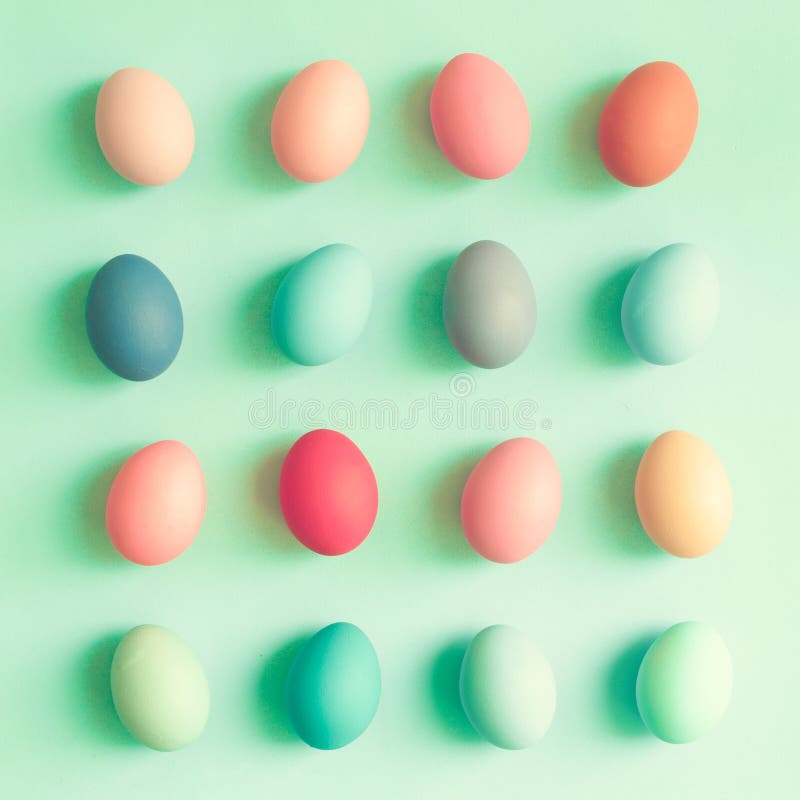 Pastel Easter eggs stock image. Image of cute, paint - 89101023