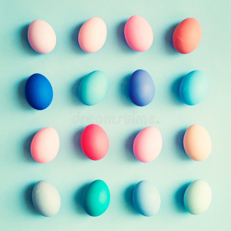 Pastel Easter eggs stock image. Image of seasonal, cute - 89101101