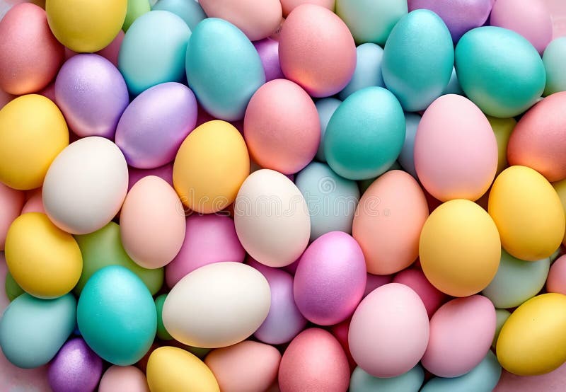 Pastel Easter Palette. a Visually Pleasing Composition Featuring a ...