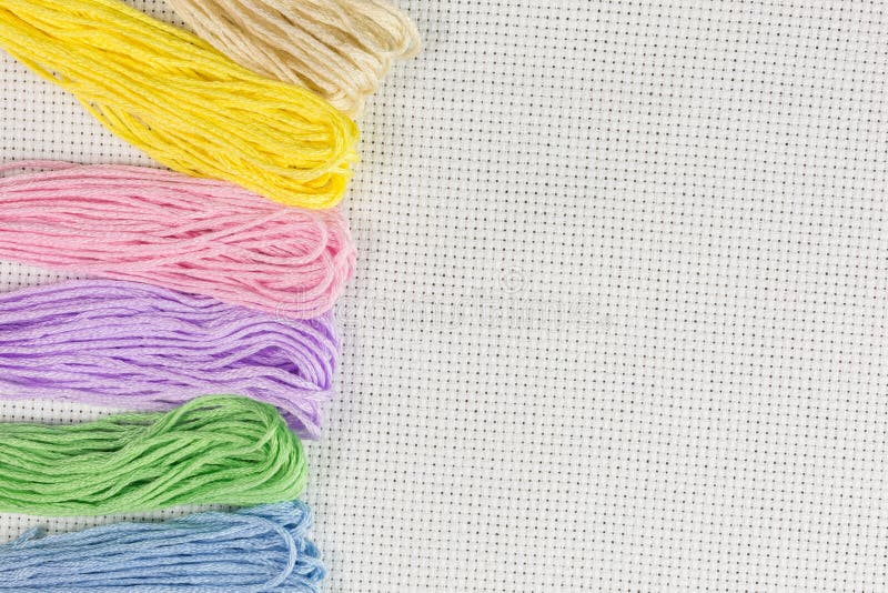 Pastel embroidery threads stock photo. Image of design - 88424100