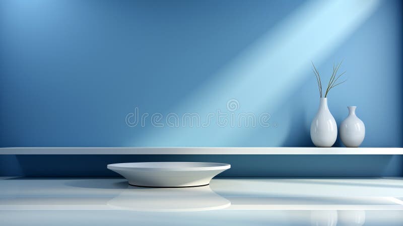 Pastel Empty Minimalist Trendy Artistic Background Stock Illustration ...
