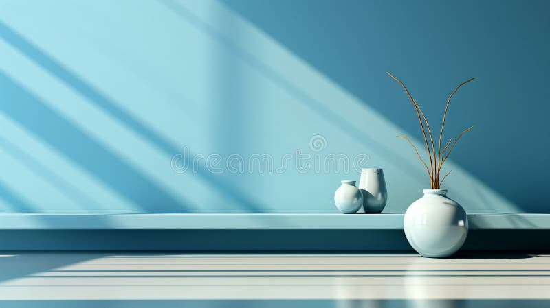 Pastel Empty Minimalist Trendy Artistic Background Stock Illustration ...