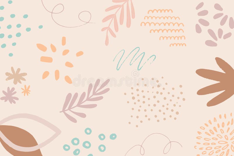 Pastel Feminine Abstract Linktree Background Stock Illustration ...