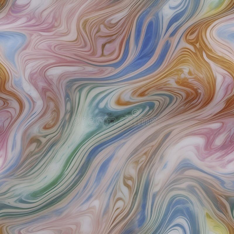 Pastel Fire Pattern on Marble. AI-Generated. Stock Illustration ...