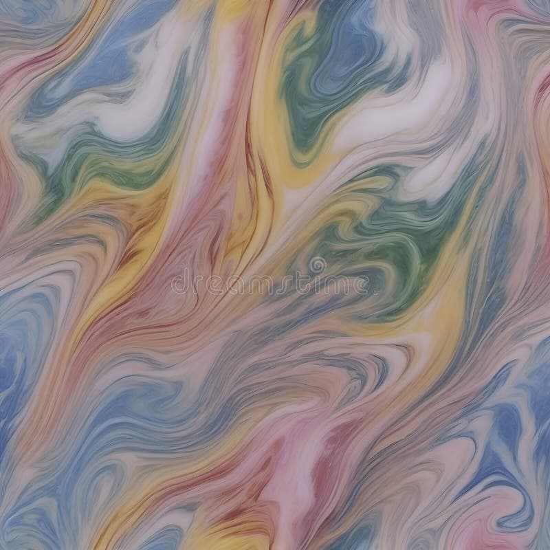 Pastel Fire Pattern on Marble. AI-Generated. Stock Illustration ...