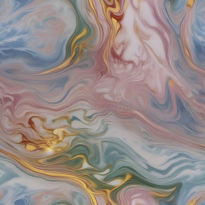 Pastel Fire Pattern on Marble. AI-Generated. Stock Illustration ...
