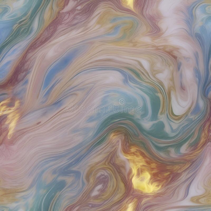 Pastel Fire Pattern on Marble. AI-Generated. Stock Illustration ...