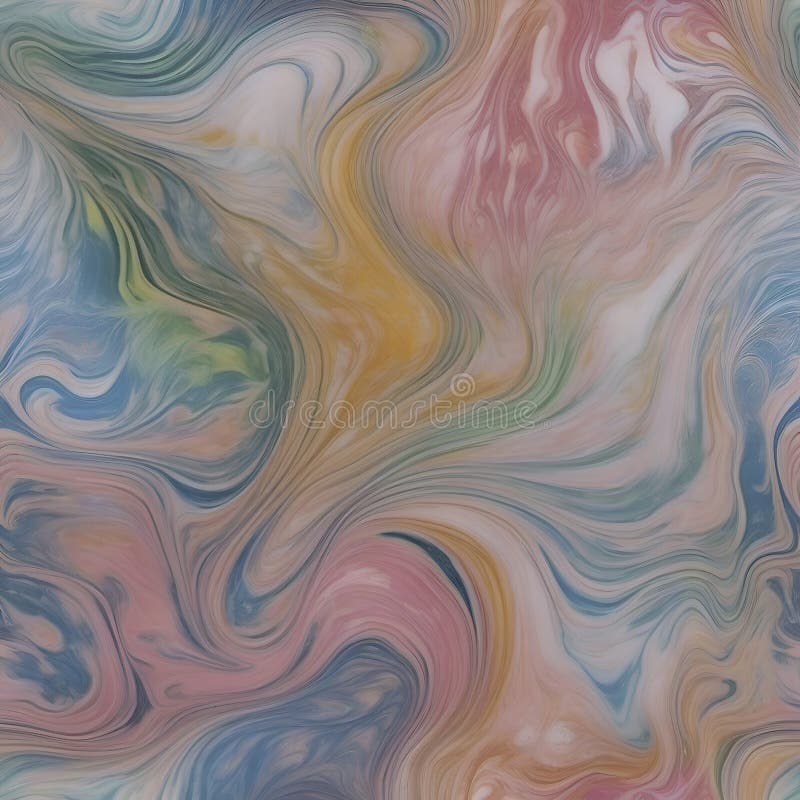Pastel Fire Pattern on Marble. AI-Generated. Stock Illustration ...