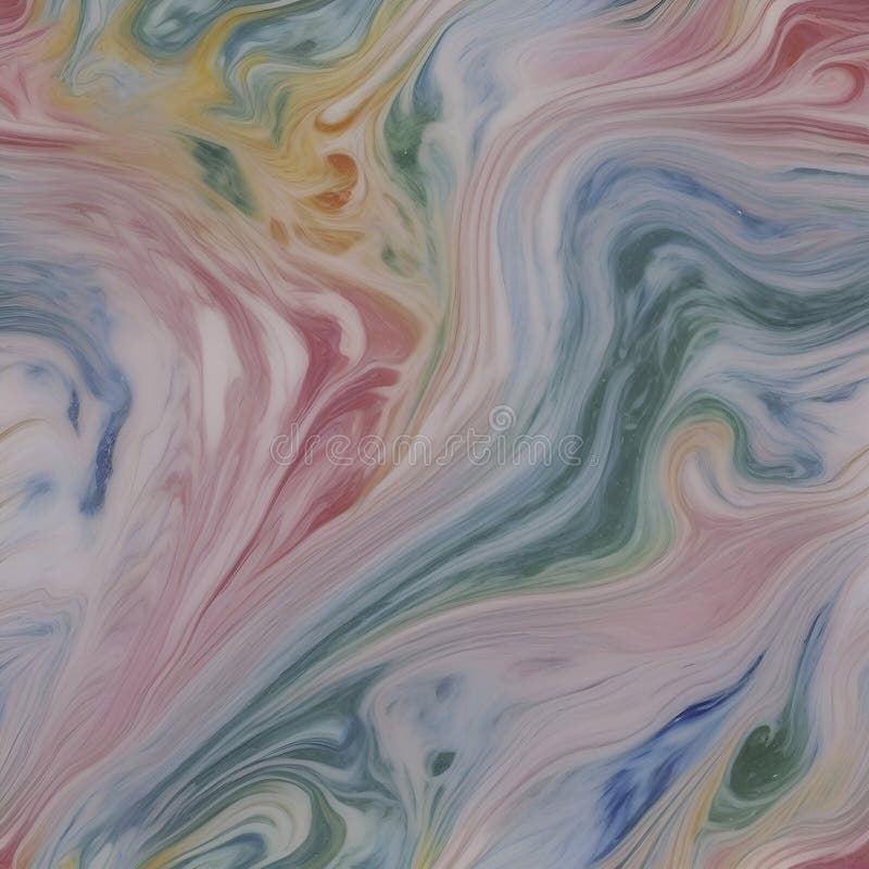 Pastel Fire Pattern on Marble. AI-Generated. Stock Illustration ...