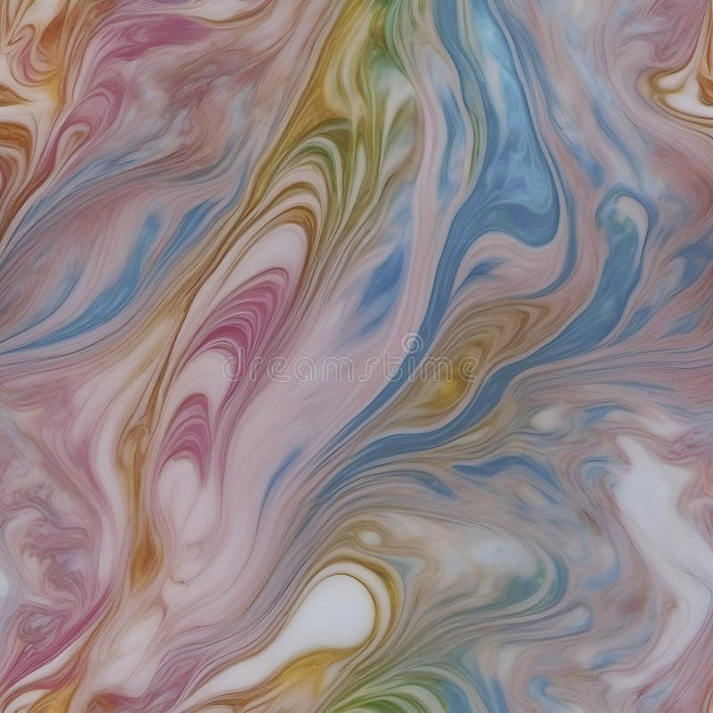 Pastel Fire Pattern on Marble. AI-Generated. Stock Illustration ...