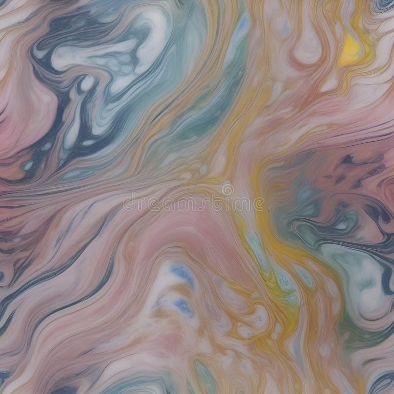 Pastel Fire Pattern on Marble. AI-Generated. Stock Illustration ...