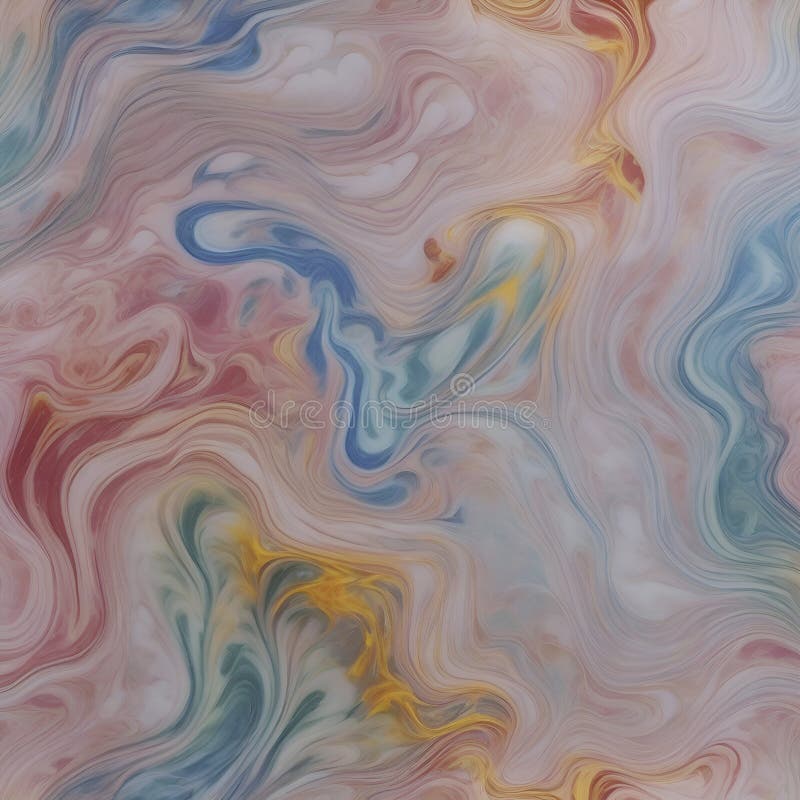 Pastel Fire Pattern on Marble. AI-Generated. Stock Illustration ...