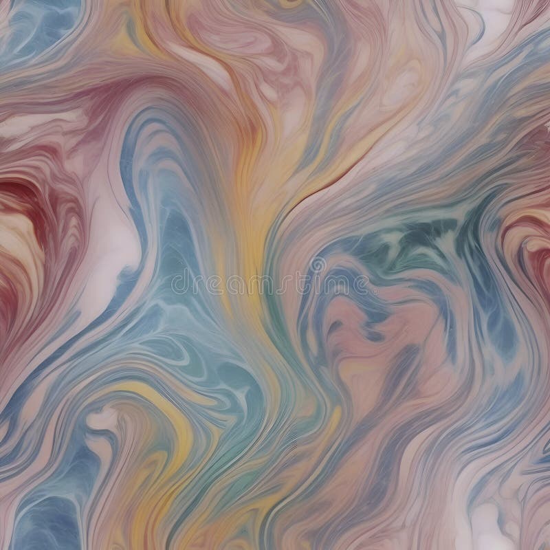 Pastel Fire Pattern on Marble. AI-Generated. Stock Illustration ...