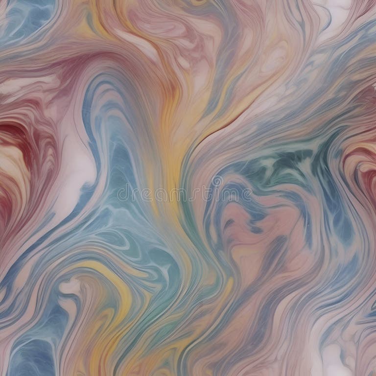 Pastel Fire Pattern on Marble. AI-Generated. Stock Illustration ...