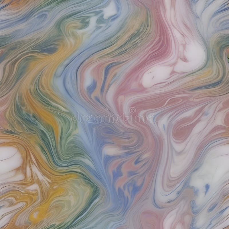 Pastel Fire Pattern on Marble. AI-Generated. Stock Illustration ...