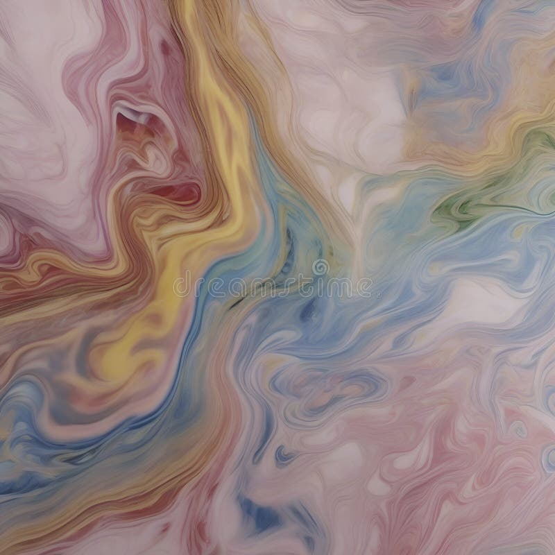 Pastel Fire Pattern on Marble. AI-Generated. Stock Illustration ...