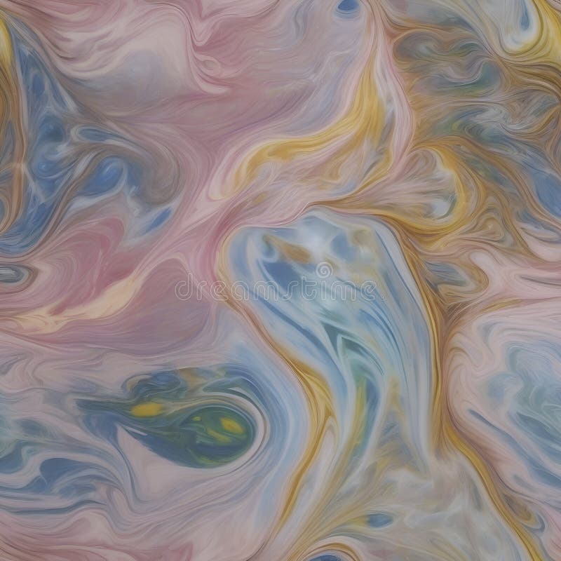 Pastel Fire Pattern on Marble. AI-Generated. Stock Illustration ...