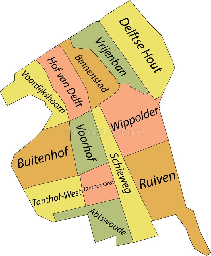 Delft Vector Map Stock Illustrations – 86 Delft Vector Map Stock ...