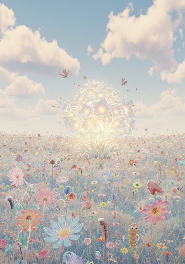 Pastel Flower Field Stock Illustrations – 33,749 Pastel Flower Field ...