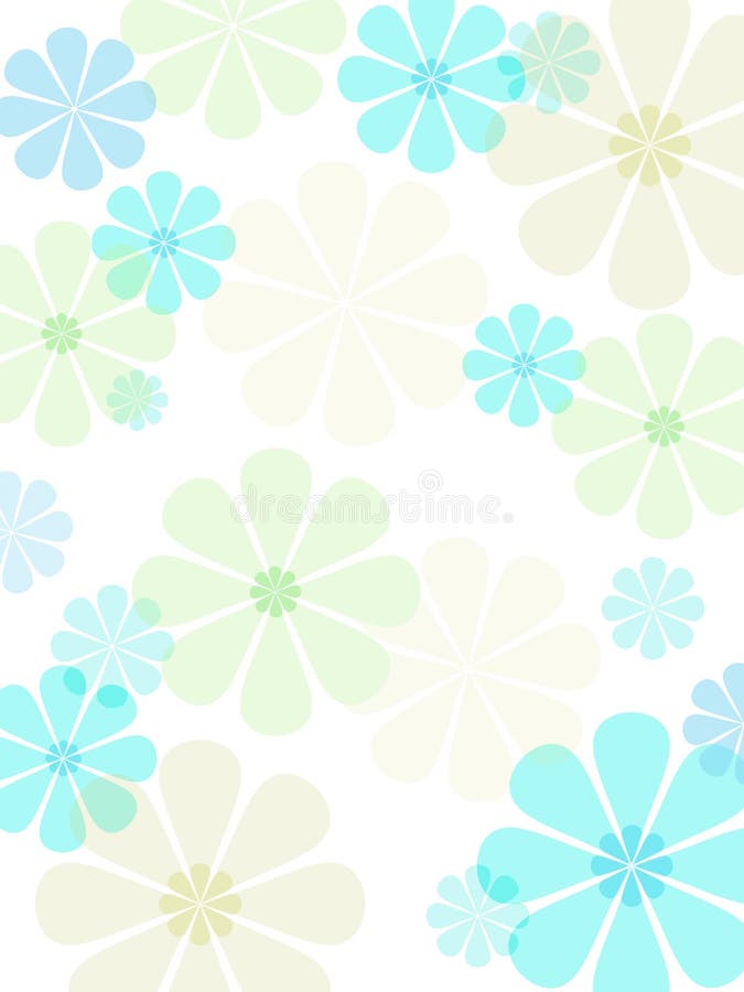 Mod flowers stock illustration. Illustration of background - 374351