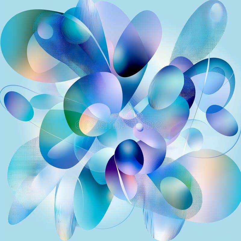 Pastel Fluid Spheres – Digital Abstract Art in Motion Stock Illustration - Illustration of pink ...