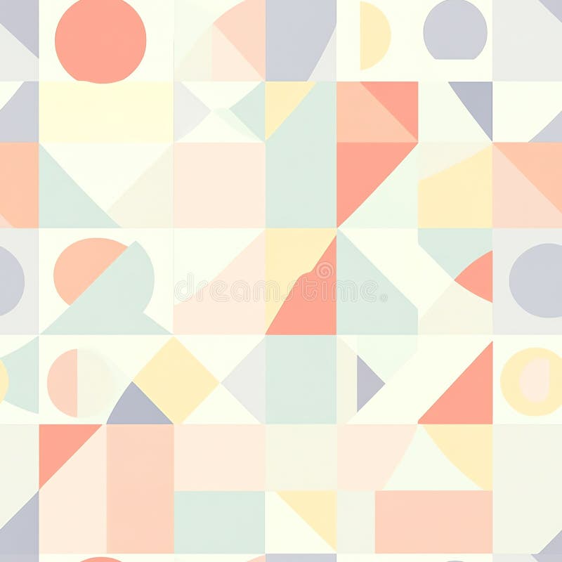 Pastel Geometric Abstract Background Illustration Stock Image - Image ...