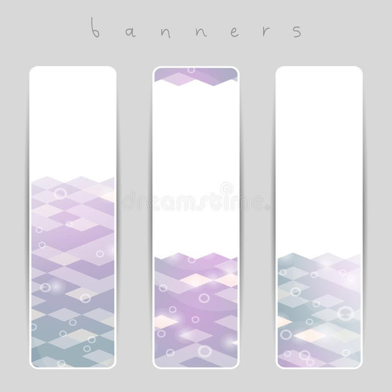 Pastel geometric banners. stock vector. Illustration of card - 41128688